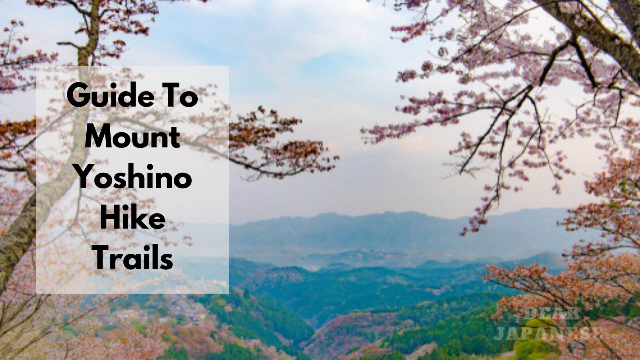Guide To Mount Yoshino Hike Trails – Japan Truly