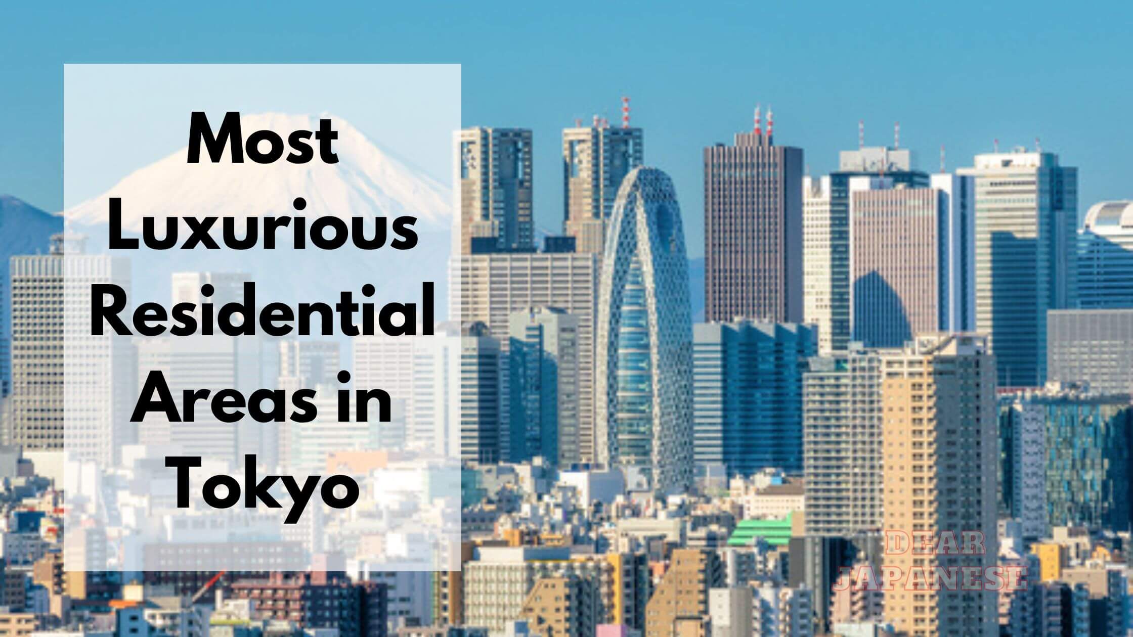 14 Most Luxurious Residential Areas In Tokyo – Japan Truly