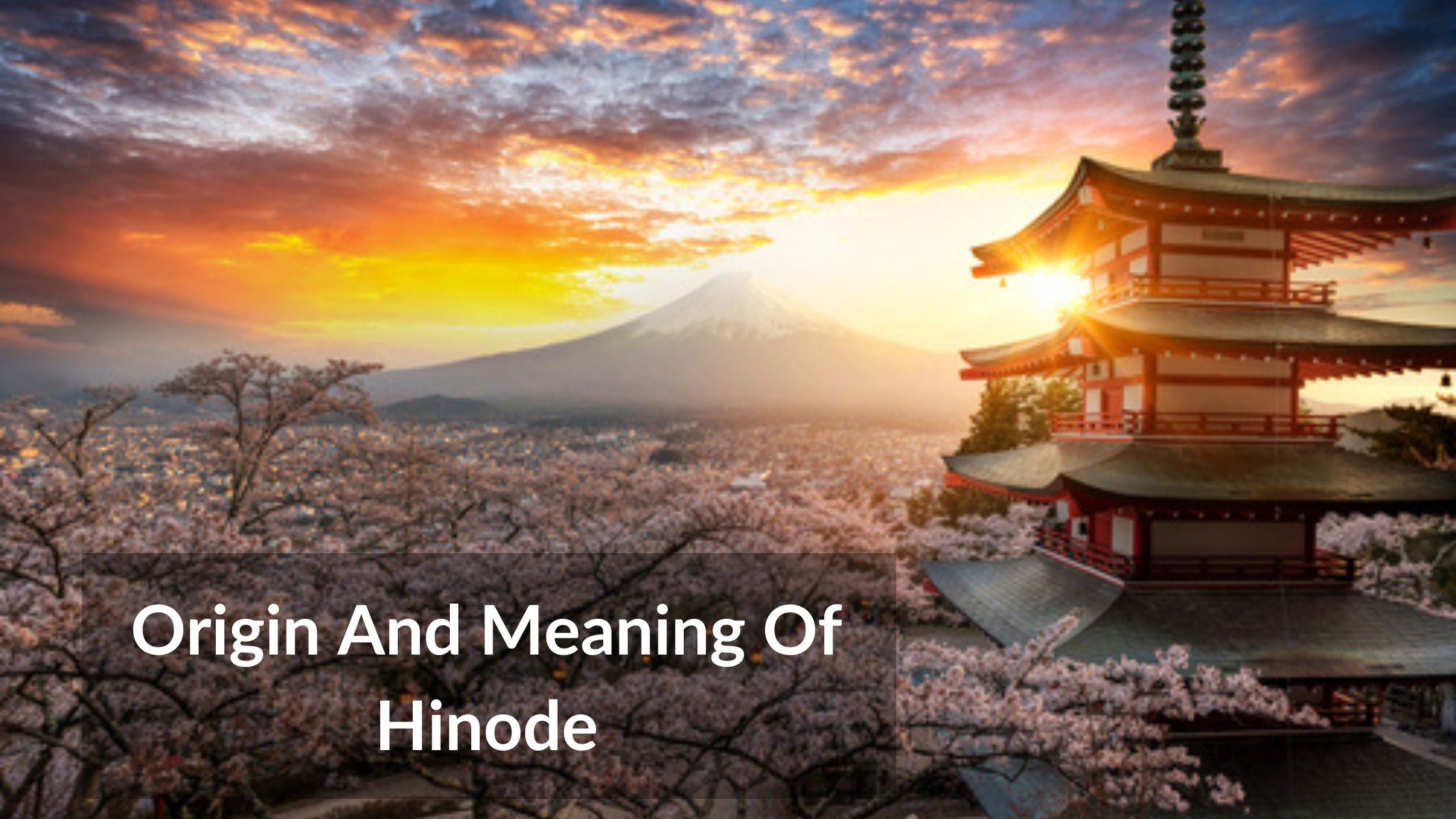 Origin And Meaning Of Hinode – Japan Truly