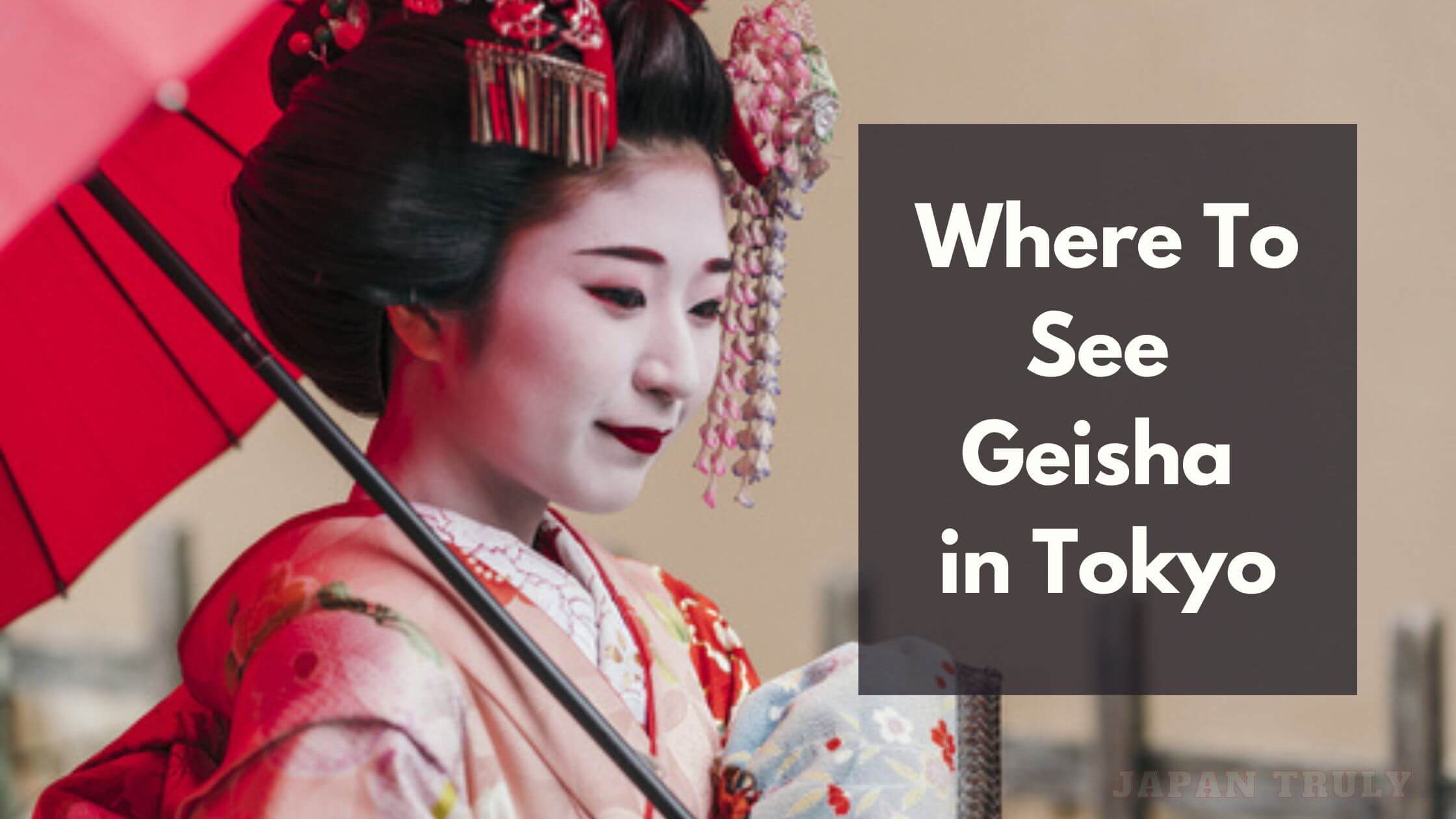 Where To See Geishas In Tokyo? – Japan Truly
