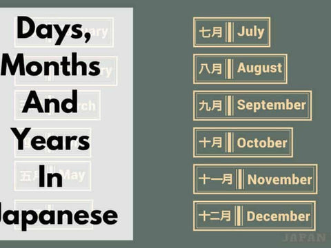 Learn – Tagged "months in japanese" – Japan Truly