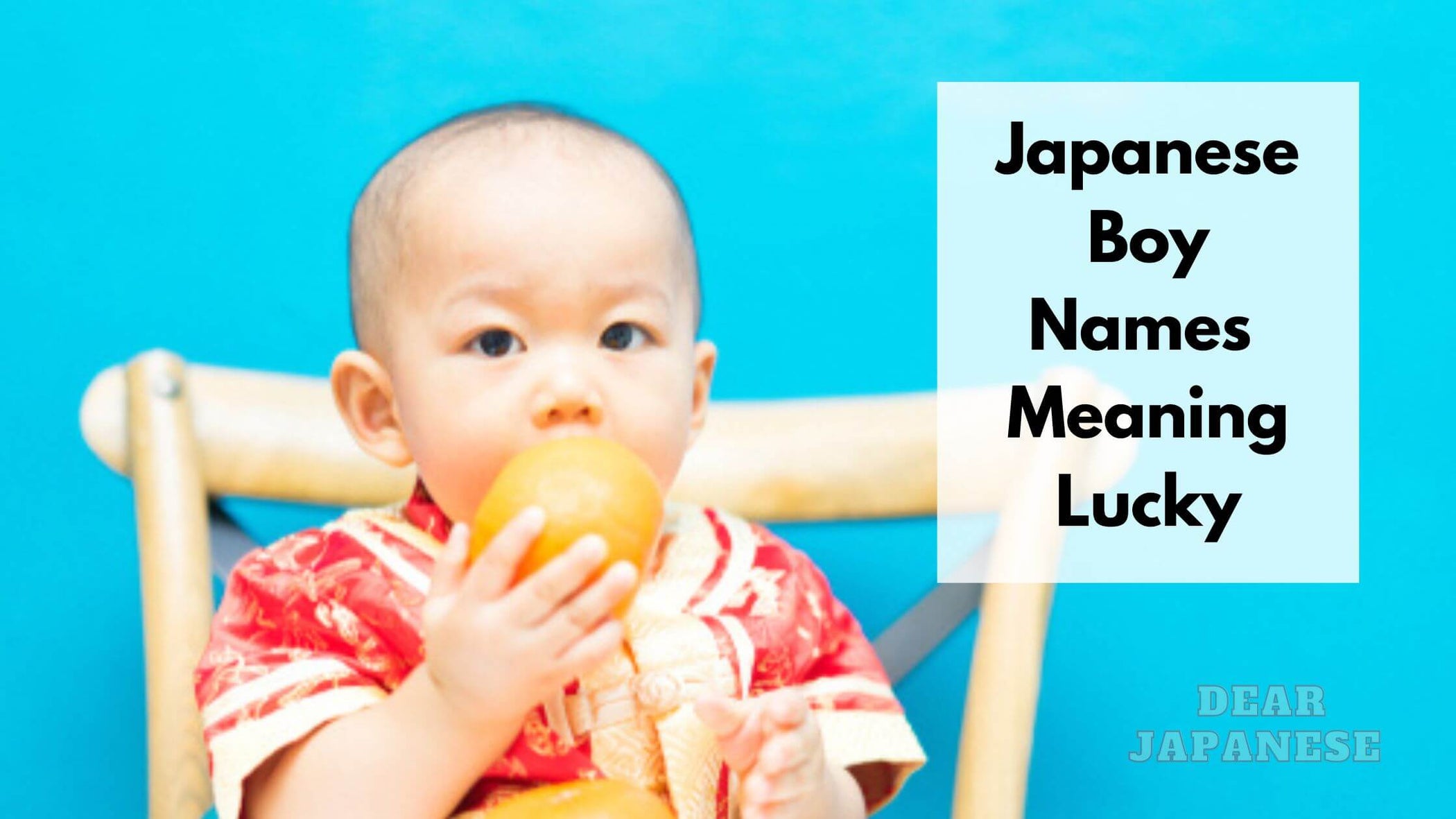 30 Japanese Boy Names Meaning Lucky – Japan Truly