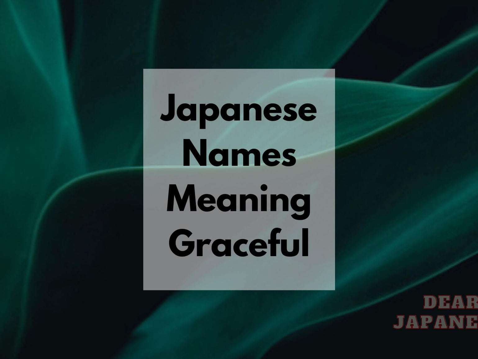 40 Japanese Names Meaning Heart – Japan Truly
