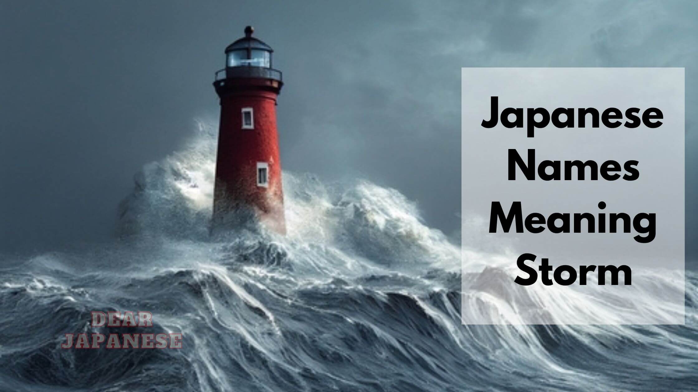 40 Japanese Names Meaning Storm – Japan Truly