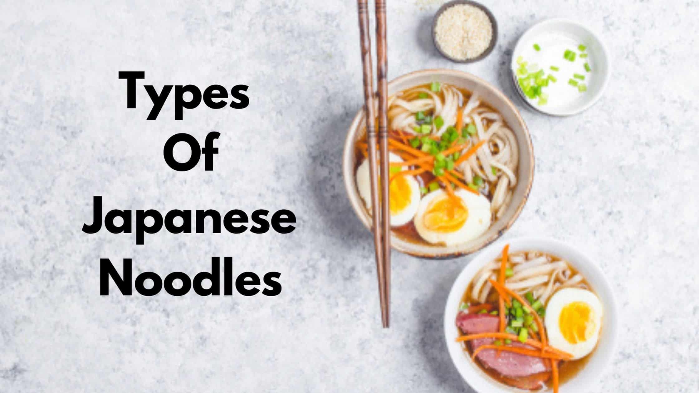 9 Types of Japanese Noodles: A Guide to Japanese Noodles Types Explain ...
